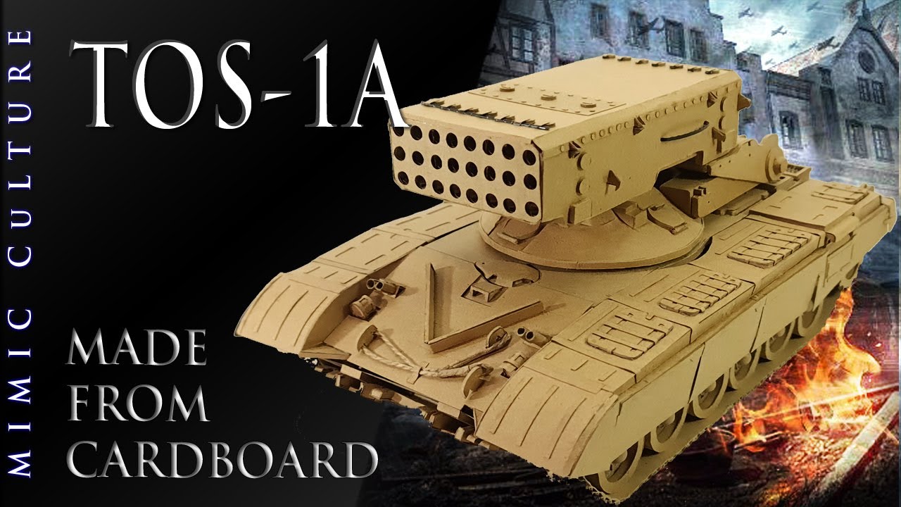 TOS-1A | SPG | Made from cardboard - YouTube