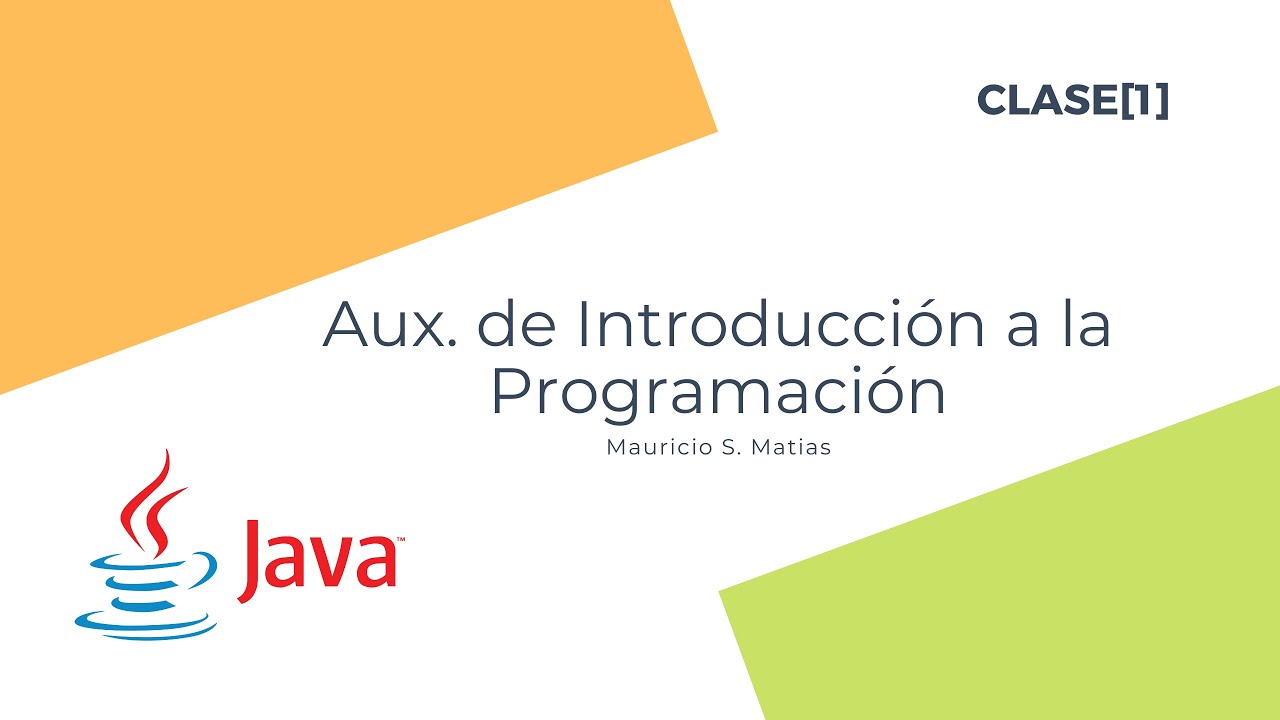 Introducción a la Progración - CLASE[1] - YouTube