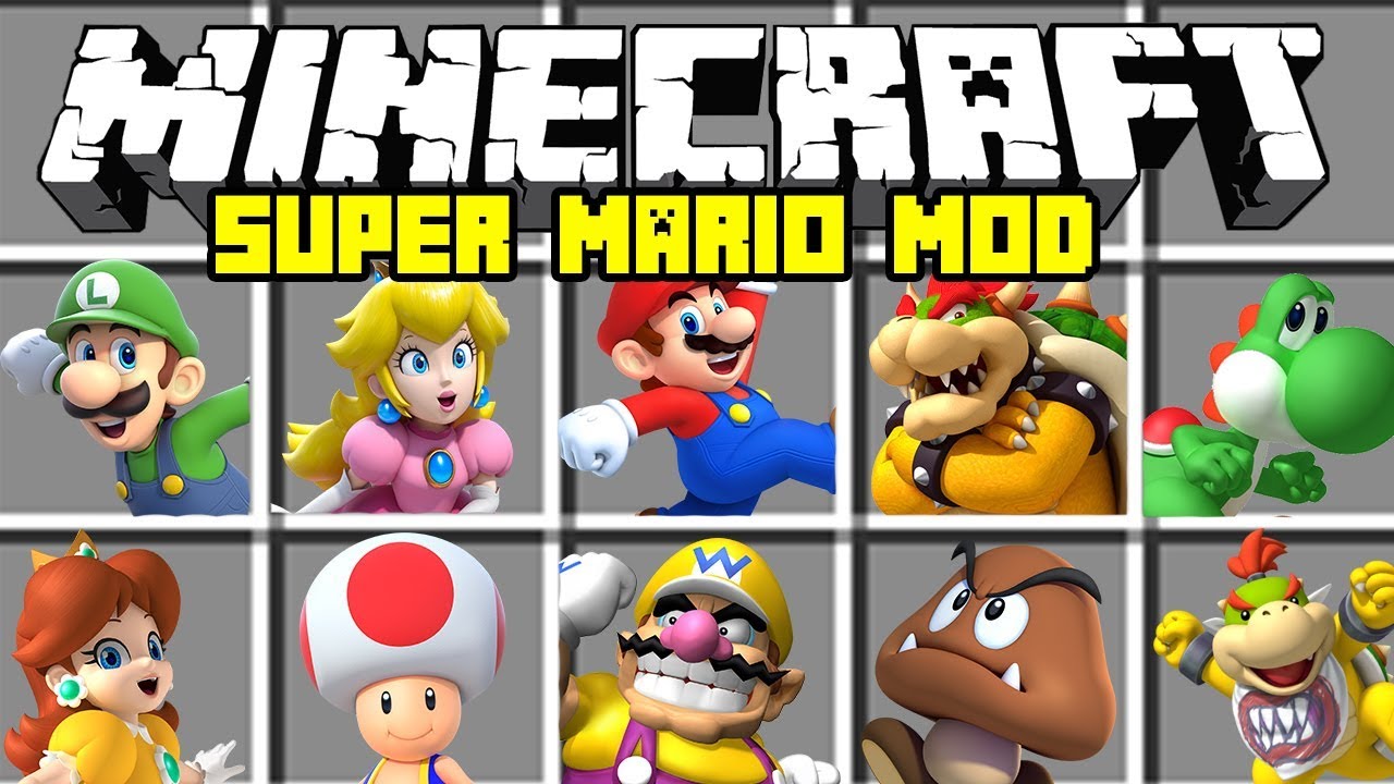 Minecraft SUPER MARIO MOD / BECOME MARIO AND DEFEAT BOWSER IN MUSHROOM ...