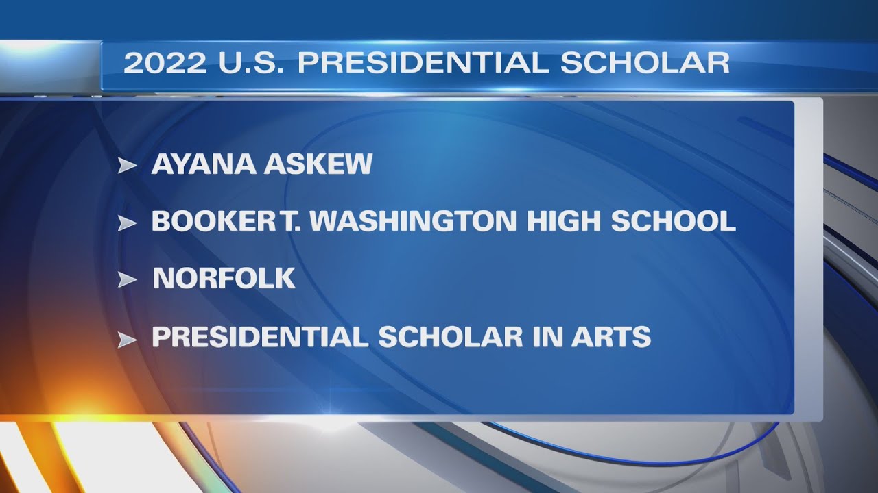 Norfolk high school student earns U.S. Presidential Scholar award - YouTube