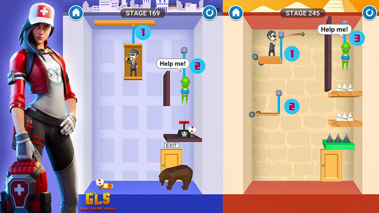 Rescue Cut - Rope Puzzle Game Walkthrough | Best Android Challenging ...