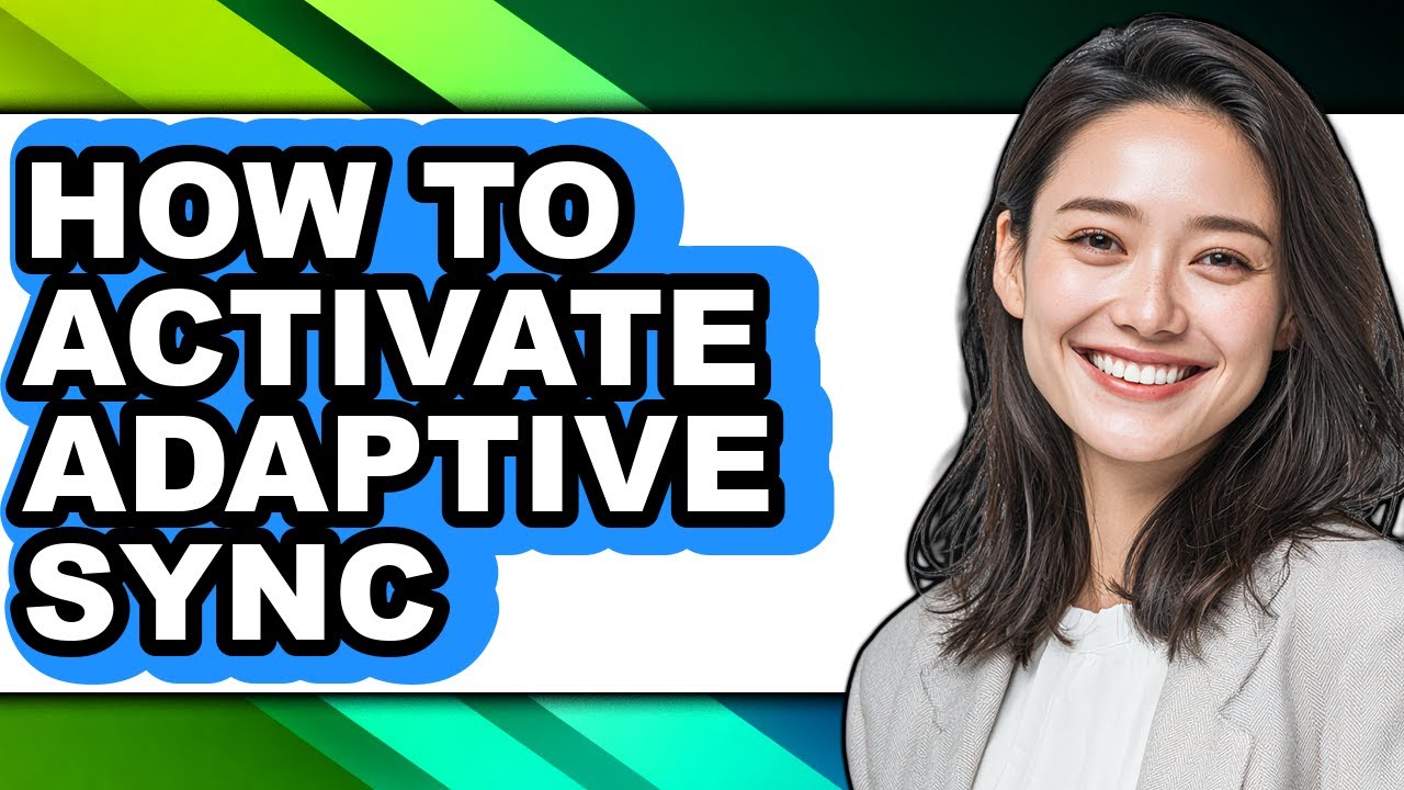 How to Activate Adaptive Sync - Easy Guide - YouTube