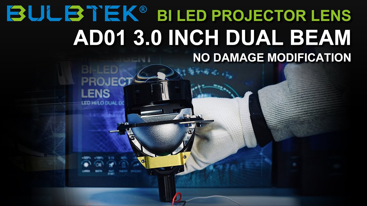 📣Auto/car LED projector lens AD01, intelligent dual beam.👉3.0 inch high ...