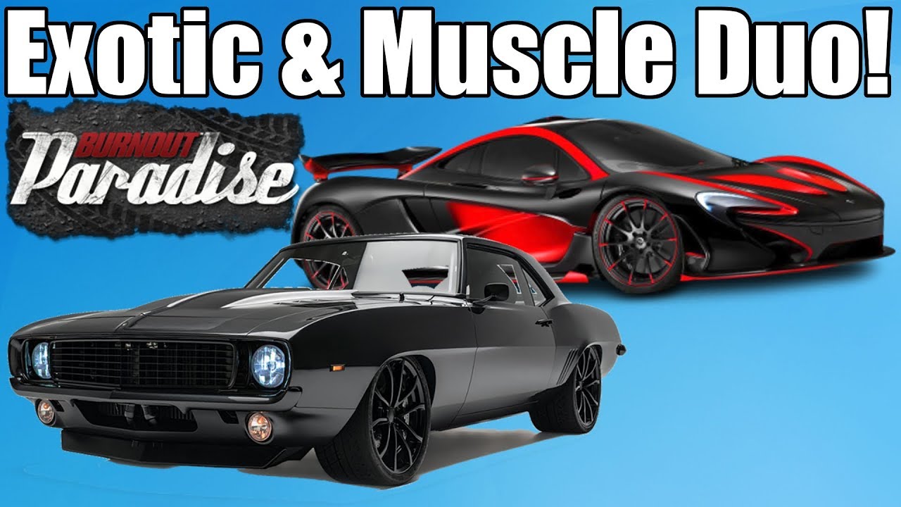 Burnout Paradise Muscle Cars New Electronic Arts Video Game Burnout