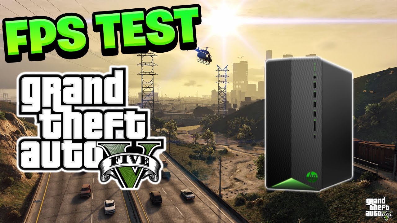 Hp pavilion gaming desktop GTA 5 fps test GTX 1660 Super i5 10400f (120 ...