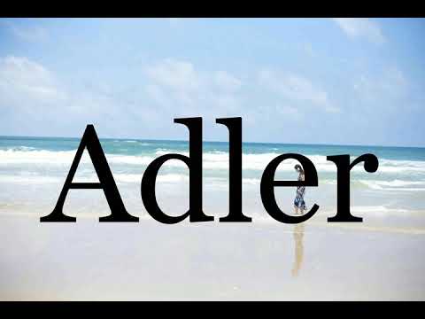 How To Pronounce Adler🌈🌈🌈🌈🌈🌈Pronunciation Of Adler