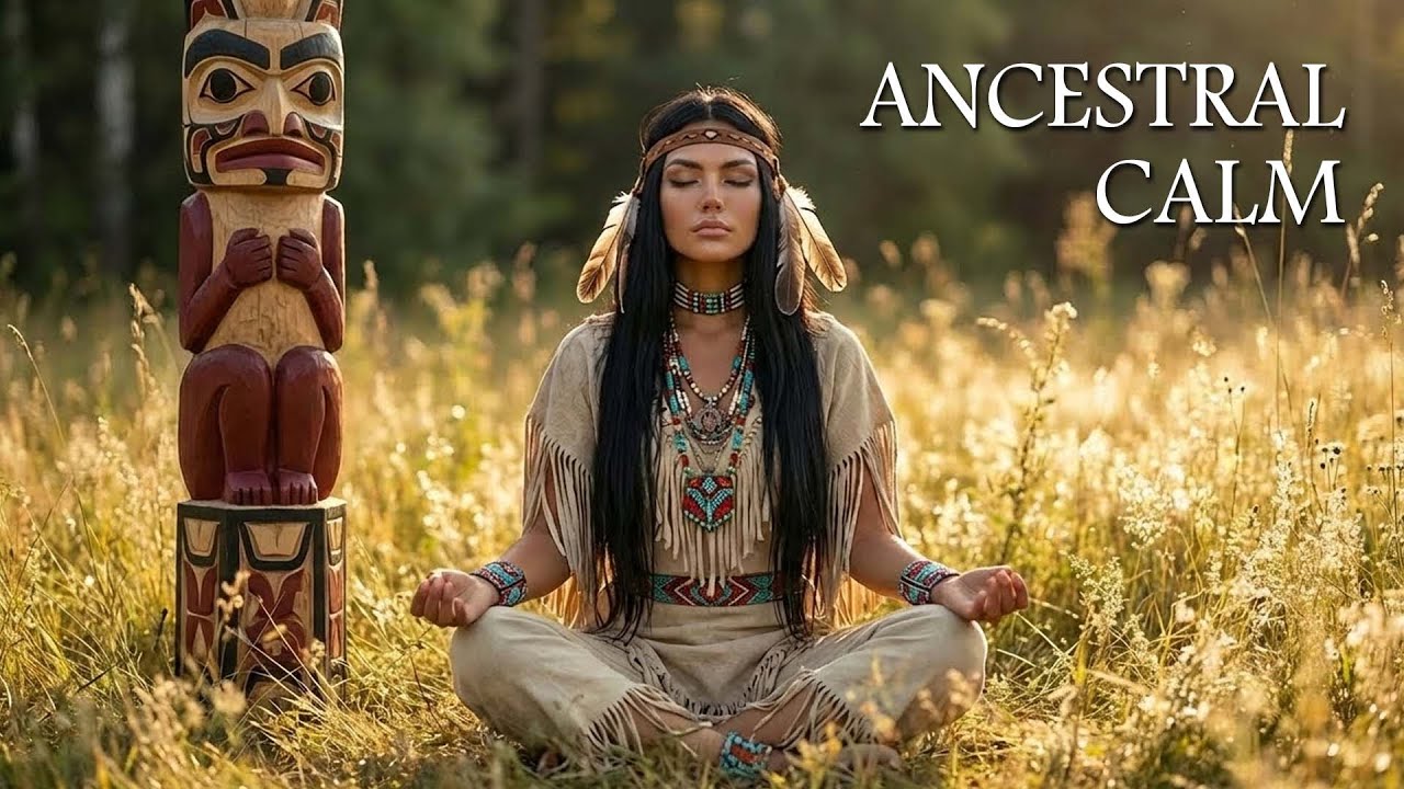 Ancestral Calm at Sunset 🪶Native Flute Music for Meditation, Sleep ...
