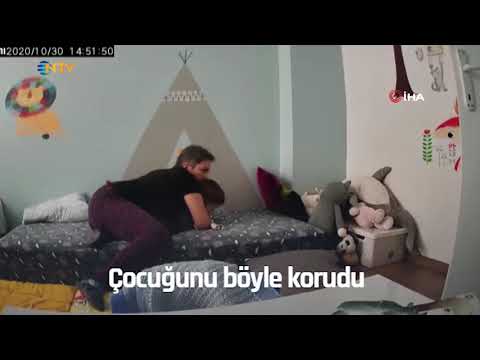 Uykuda depreme yakalanan çocuğunu böyle korudu