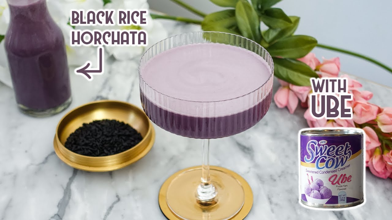 Forbidden Love Cocktail | Black Rice Horchata Cocktail - YouTube