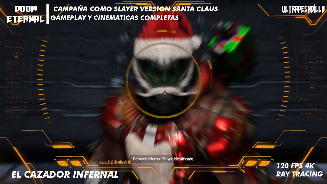 Santa Claus Doom Slayer Gameplay y todas las cinemáticas 120 FPS 4K ...