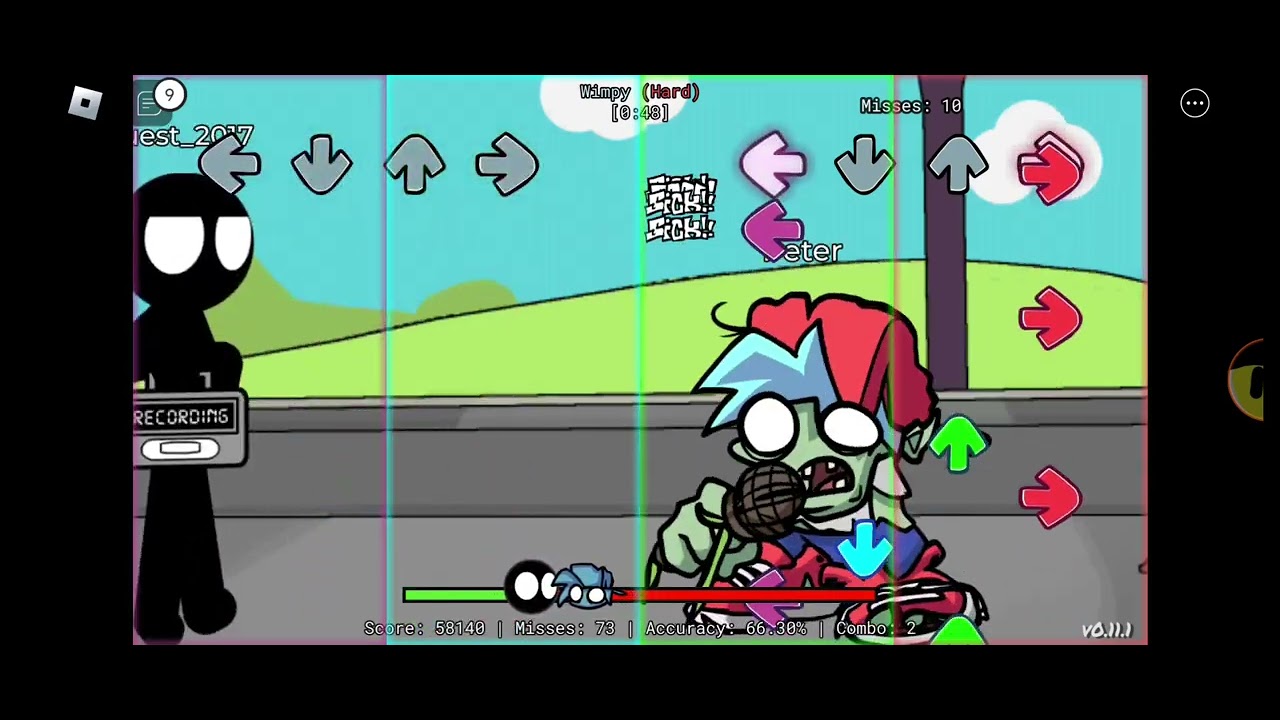 most basic roblox fnf gameplay (my phone sucks) - YouTube