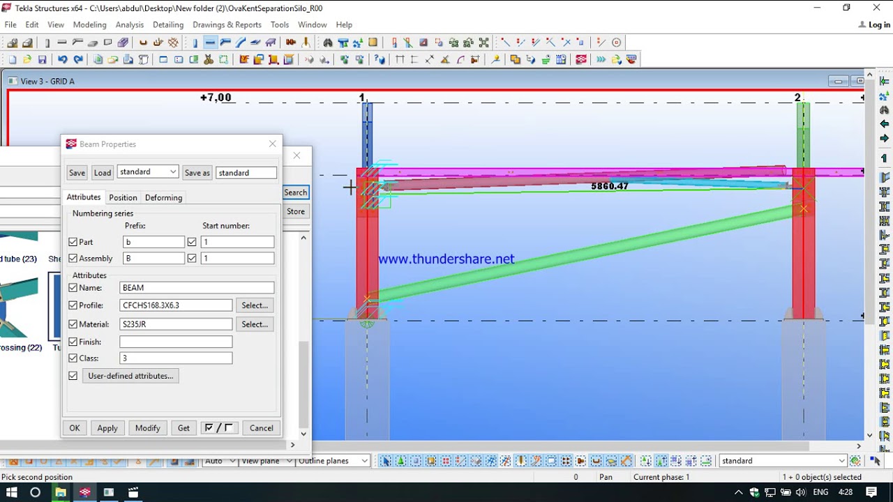 Adding Wall Bracing in Tekla Structure v20.0 - YouTube
