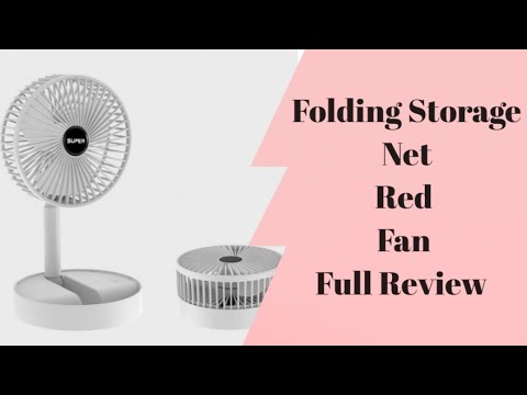Folding Storage Net Red Fan Full review #review #fan #products - YouTube