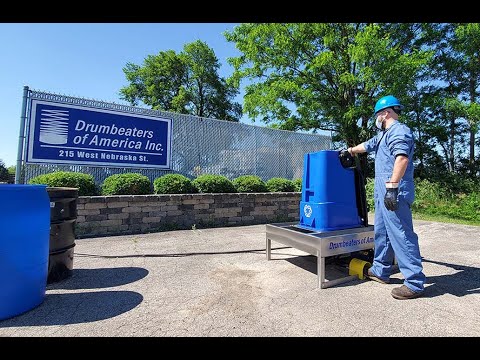 Trash Can Washer Model TCW-100 - YouTube