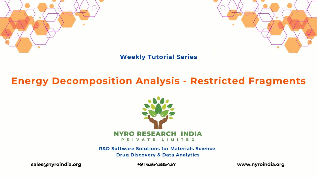 36 Energy Decomposition Analysis Restricted Fragments - YouTube