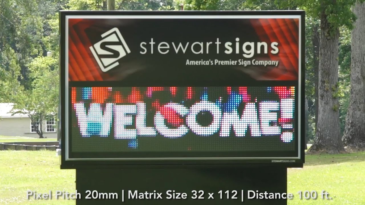 20mm 32-High TekStar LED Sign | LED Signs - YouTube