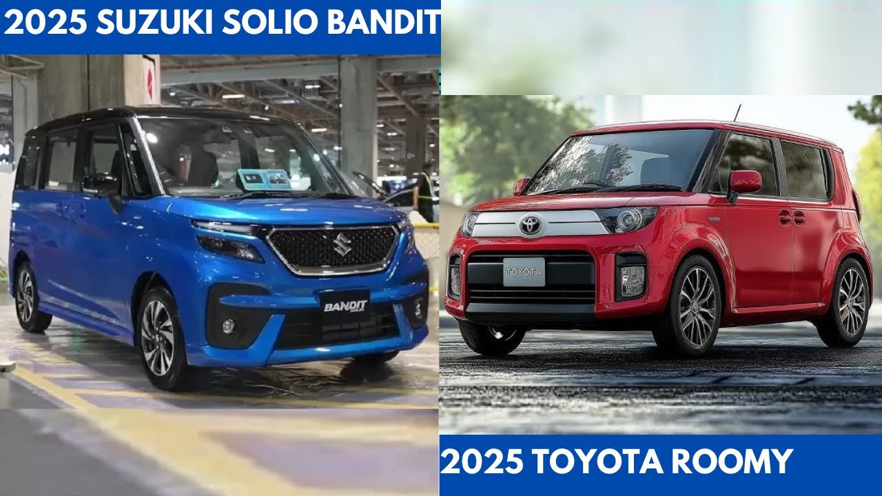 New 2025 Suzuki Solio Bandit Vs. 2025 Toyota Roomy the latest compact ...