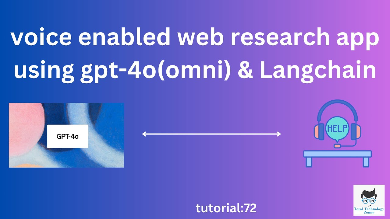 Voice enabled research assistant using gpt-4o & Langchain|Tutorial:72 - YouTube