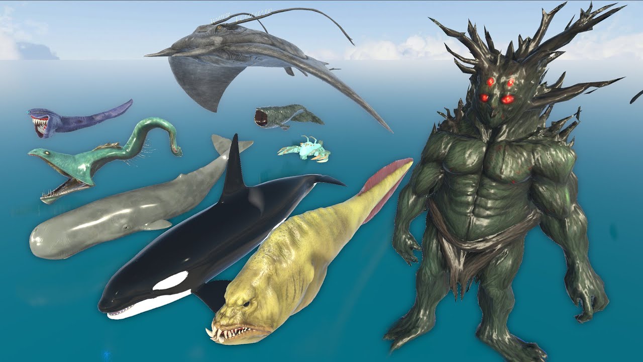 SCP-2317-K Vs Epic Sea Monster Size Comparison | 3D - YouTube