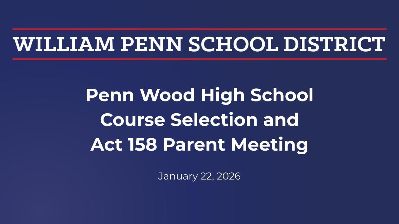 PWHS Course Selection and Act 158 Parent Meeting - YouTube