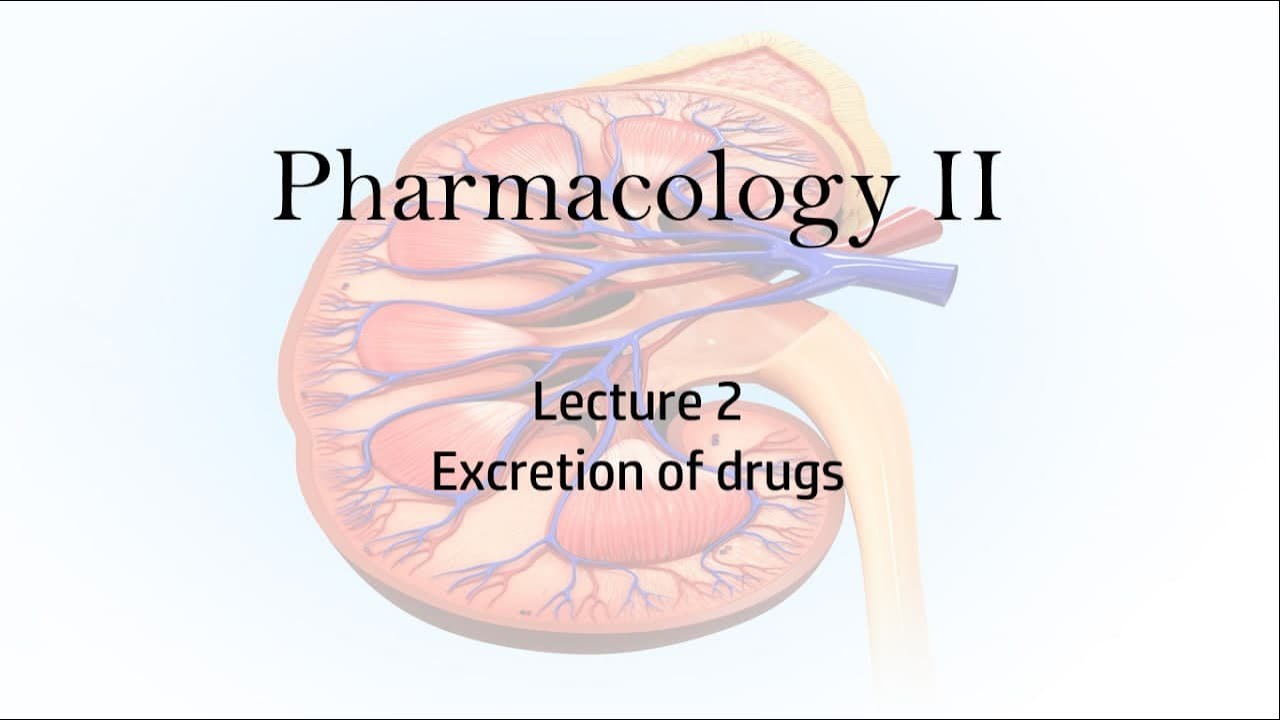Pharmacology II Lec 2 - YouTube