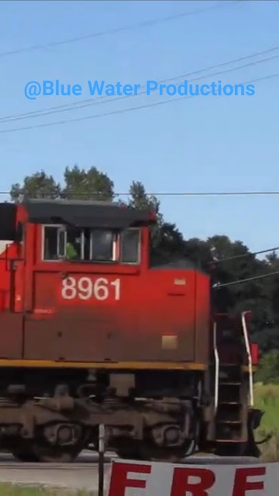 CN 8961 Leading an Eastbound In West Tappan (Kimball), MI (9-22-2018) - YouTube