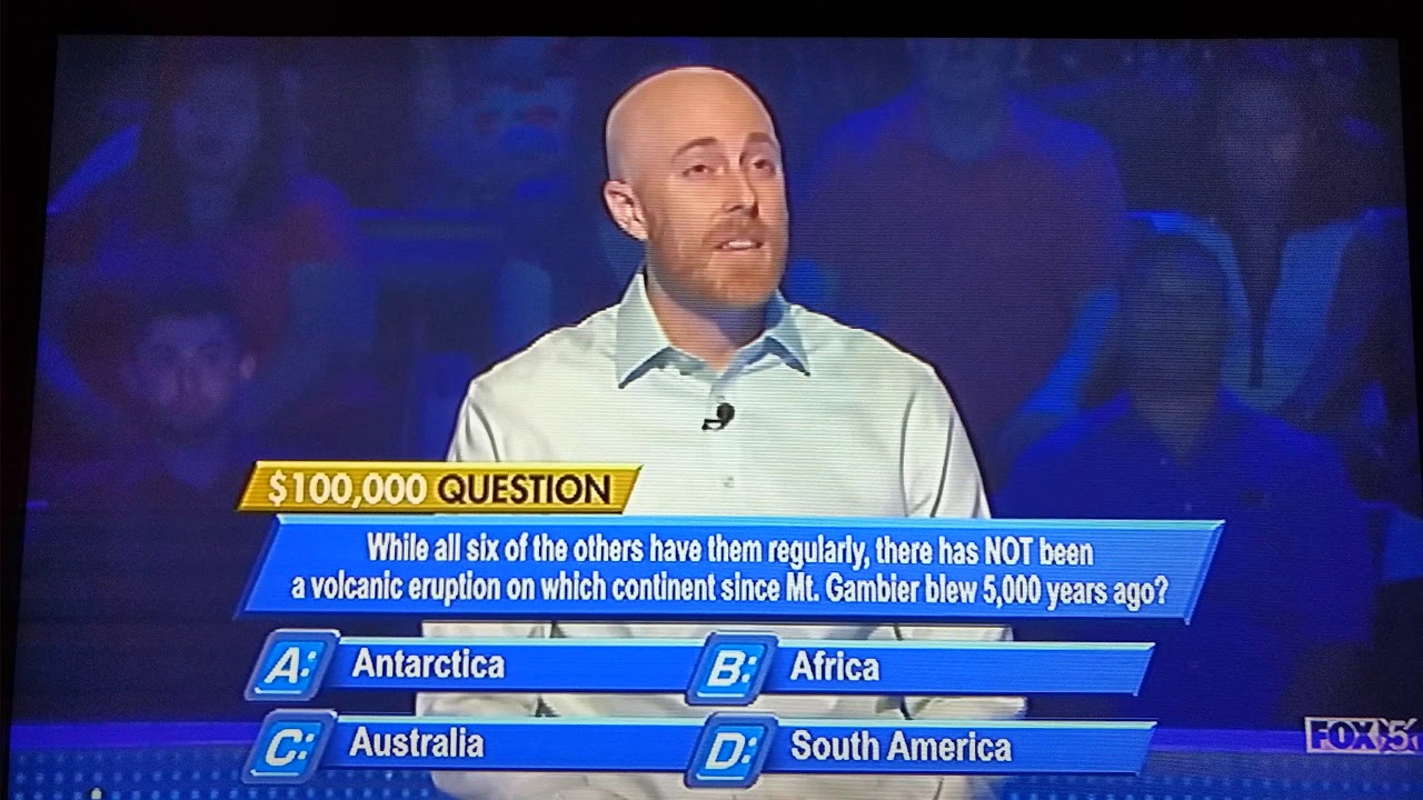 Millionaire Moment: Sam Stubblefield's $100,000 Question - YouTube