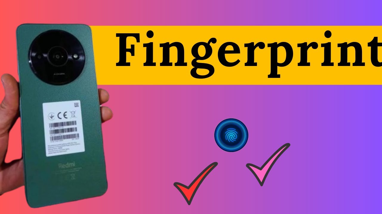 redmi a3 in display fingerprint setting redmi a3 mein fingerprint lock ...