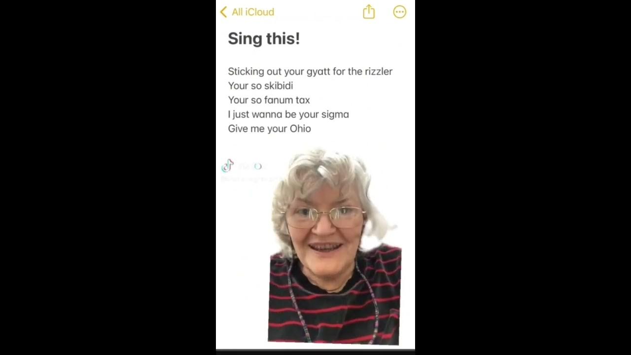 grandma sings sticking out ur gyat for the rizzler 1 hour - YouTube