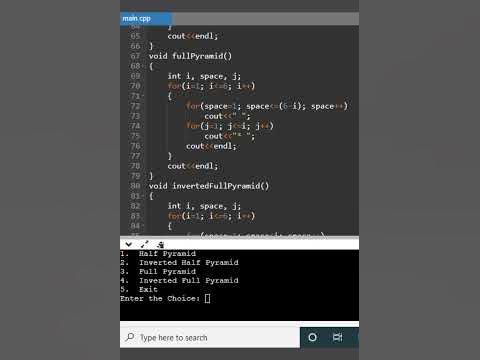 Pyramids Patterns In C++ | samehulhaq - YouTube