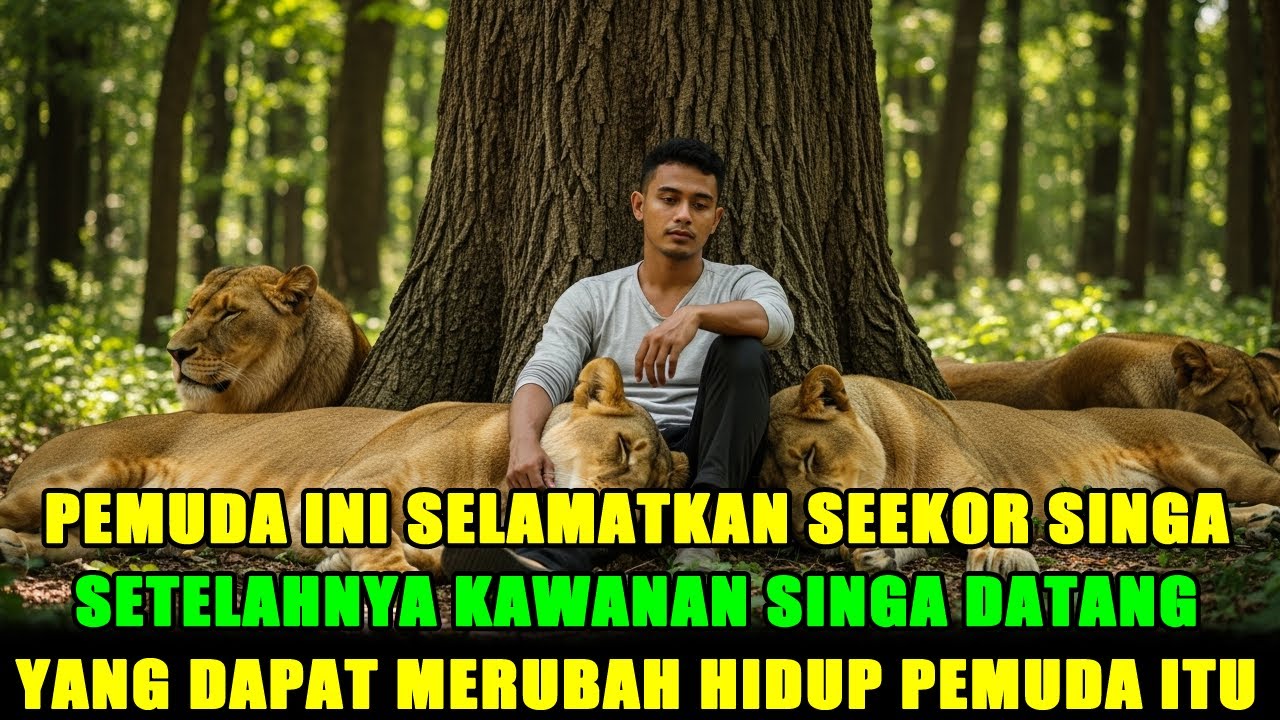 VIRAL !! PEMUDA INI SELAMATKAN SEEKOR SINGA, SETELAHNYA GEROMBOLAN ...