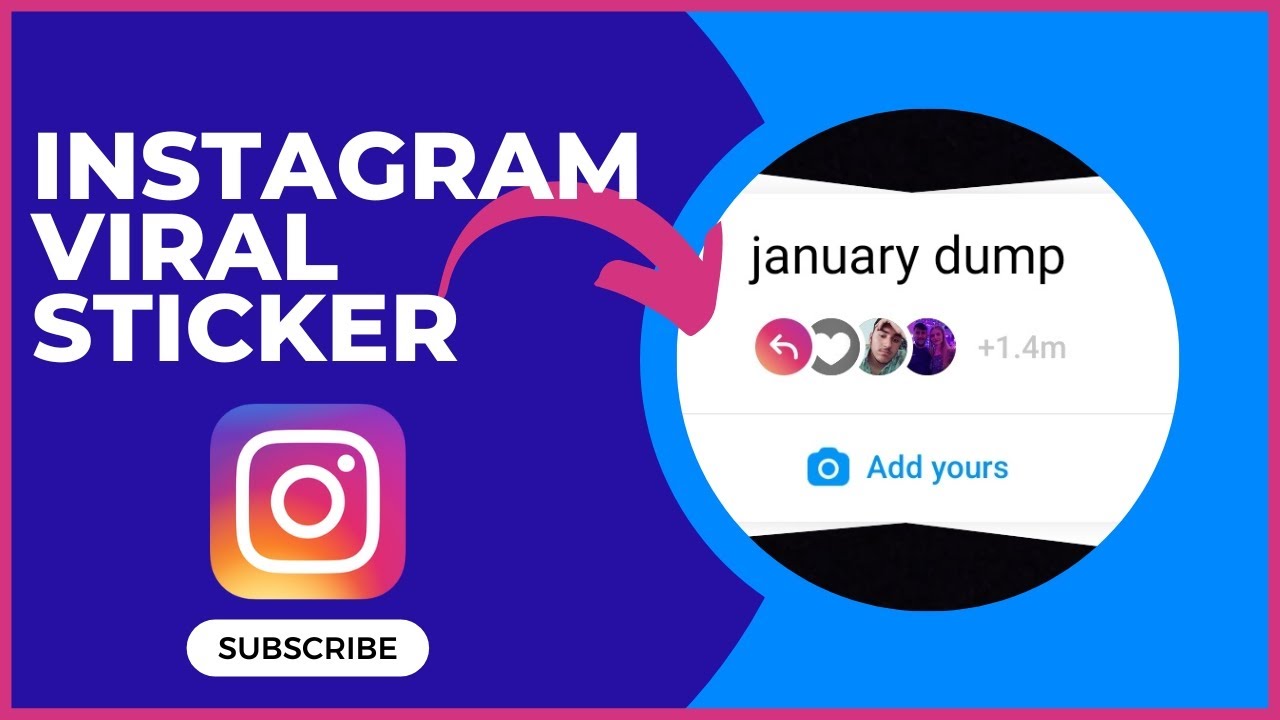 January Dump Add yours Instagram Sticker - YouTube