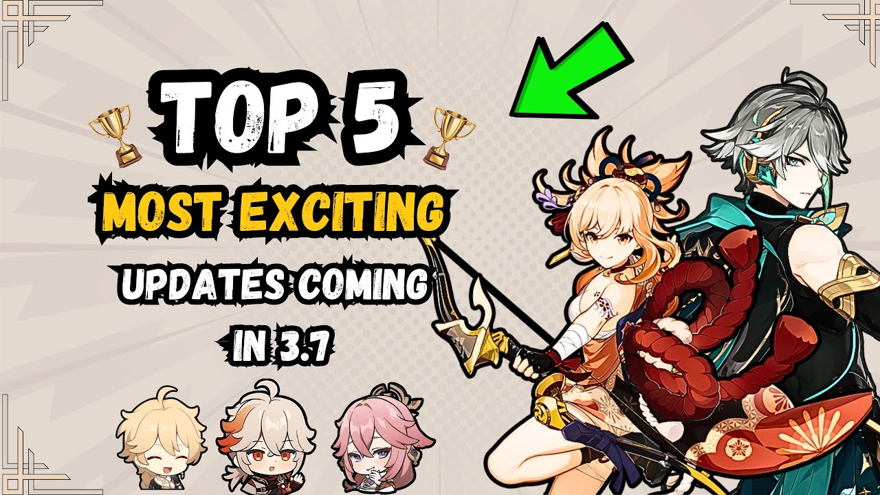 TOP 5 Most Exciting UPDATES Coming in Genshin 3.7 + Bonus Info - YouTube