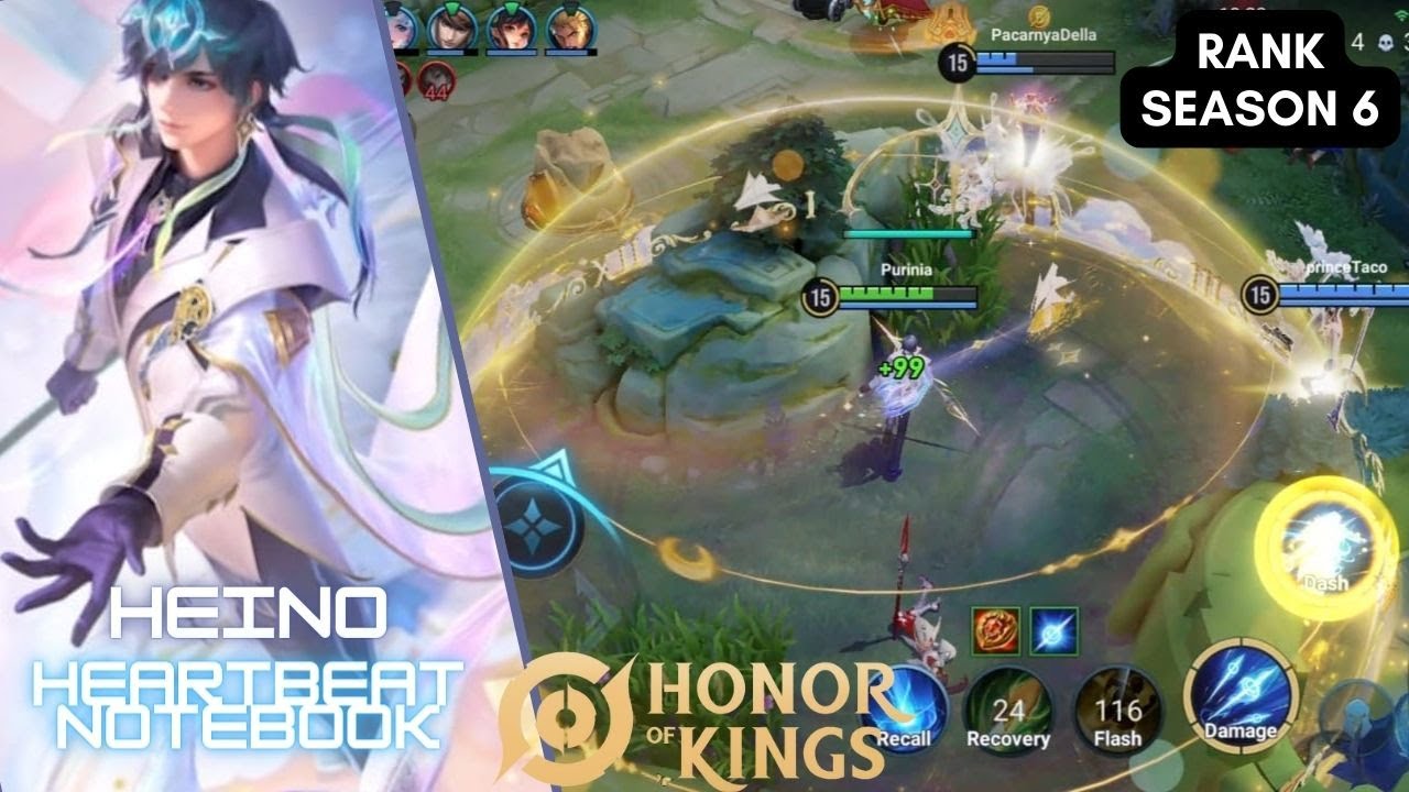 Heino Epic Valentine Skin Review | Heino Gameplay 2024 | Honor of Kings ...