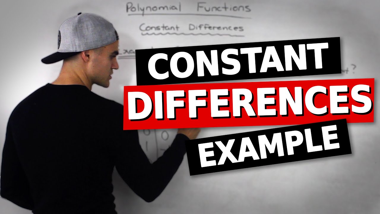 MHF4U (3.1) - constant differences example (polynomial functions) - YouTube