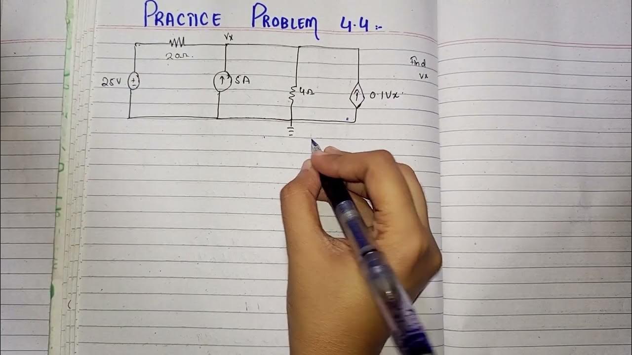 Superposition Theorem Example 4 4 Practice Problem 4 4 Youtube