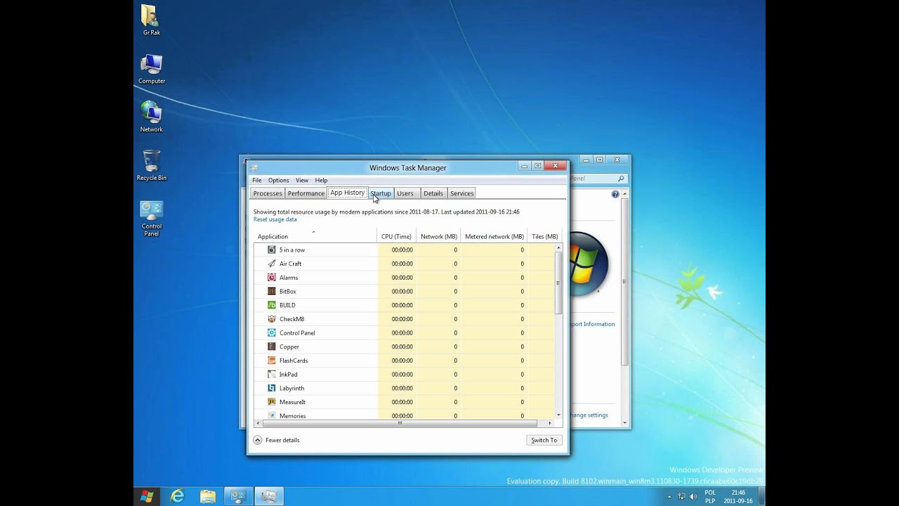 Windows 8 Developer Preview - 64bit - YouTube