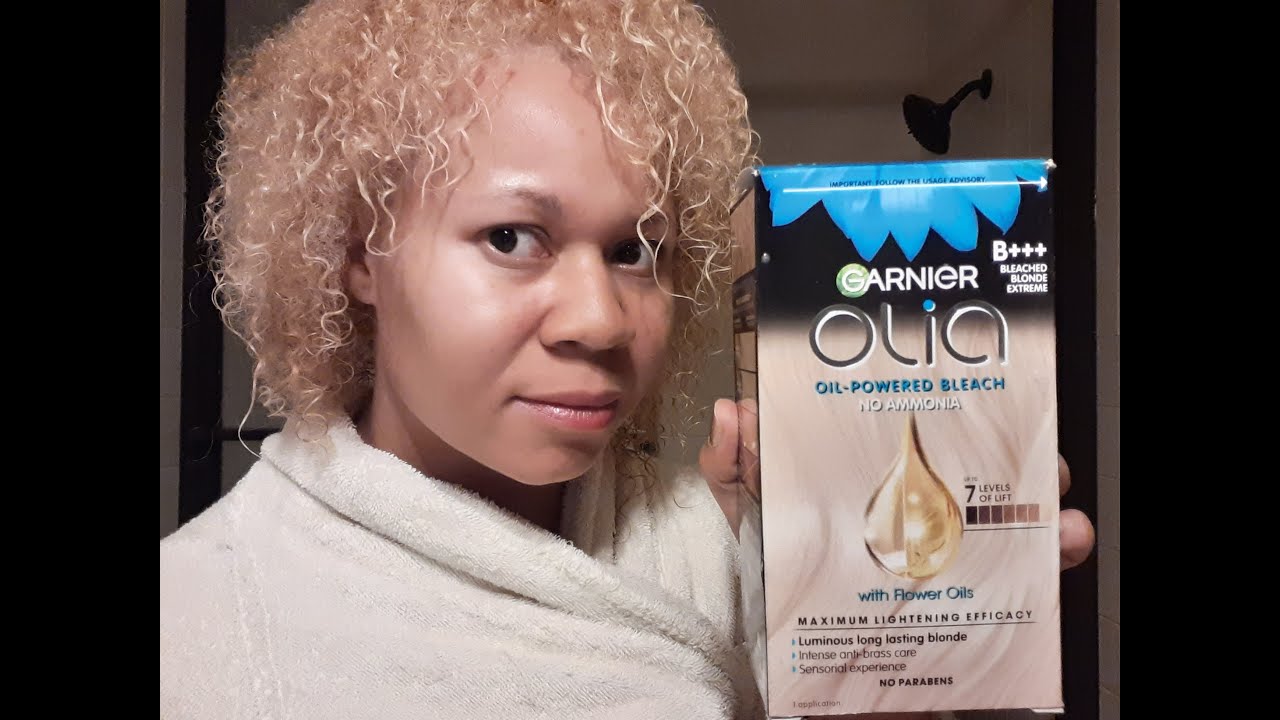 A Newer Me w Bleached Hair Color! Garnier Olia B+++ Bleached Blonde # ...