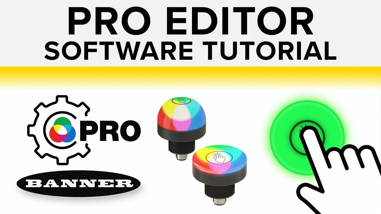 Banner Pro Editor Software for Touch Buttons - YouTube