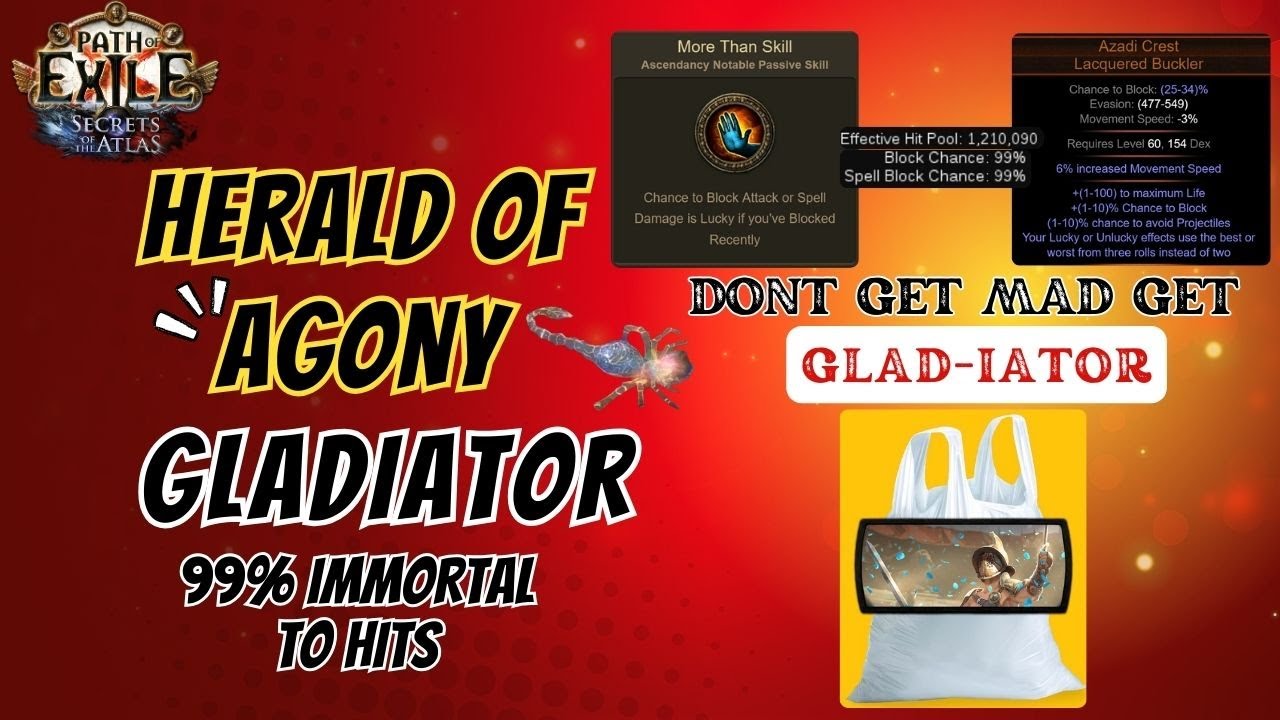 [PoE 3.26] The Almost Immortal Build - Herald of Agony Gladiator and ...