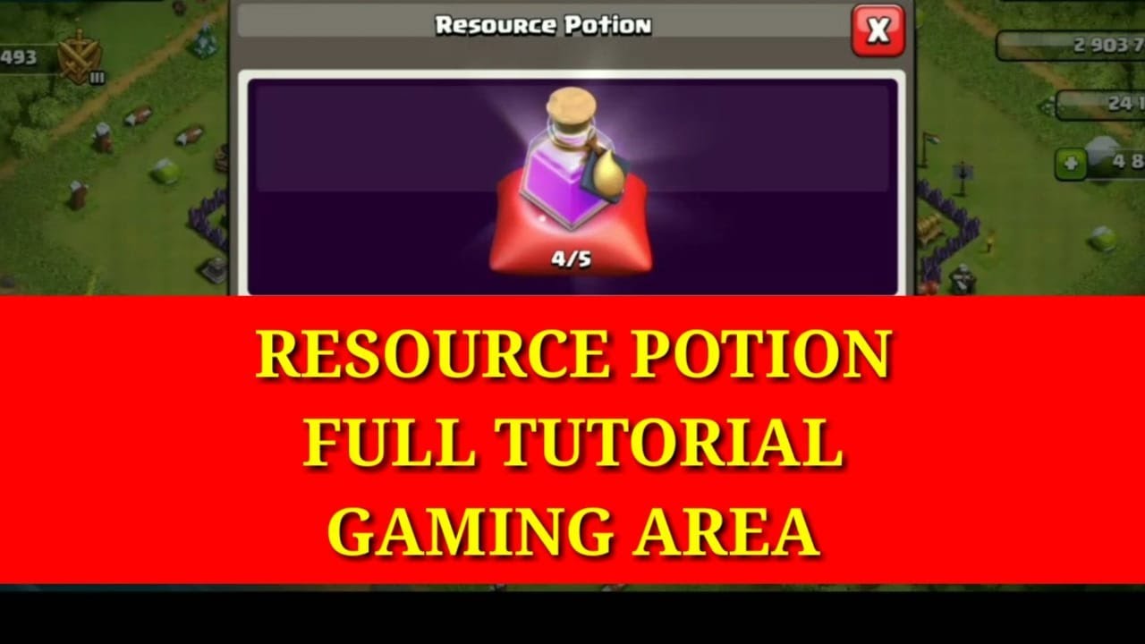 RESOURCE POTION - CLASH OF CLANS | FULL TUTORIAL - YouTube