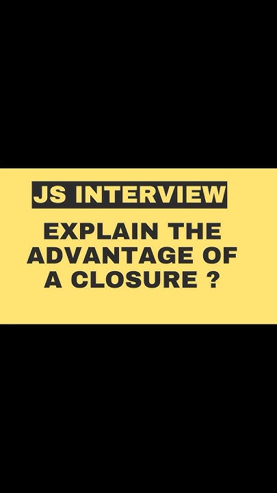 #34 javascript interview questions and answers | Explain the advantage of a closure ? # ...