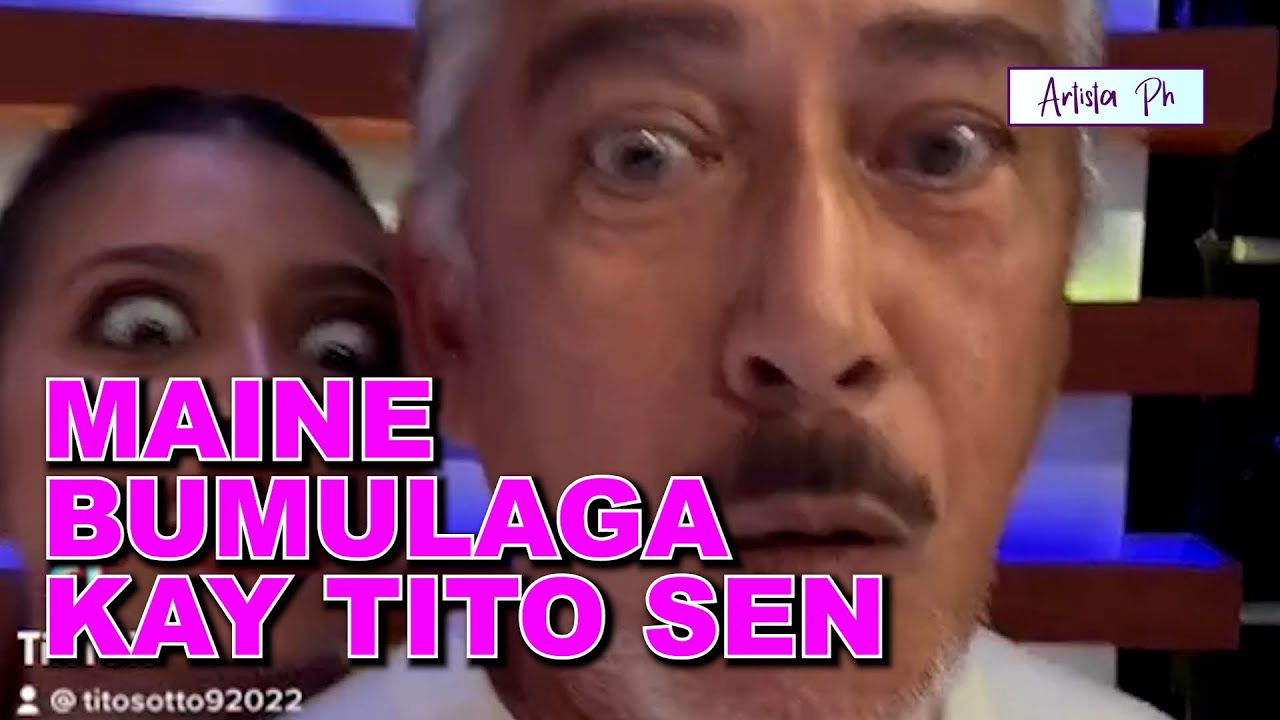 MALAKING MATA MAINE MENDOZA BUMULAGA KAY TITO SOTTO - YouTube