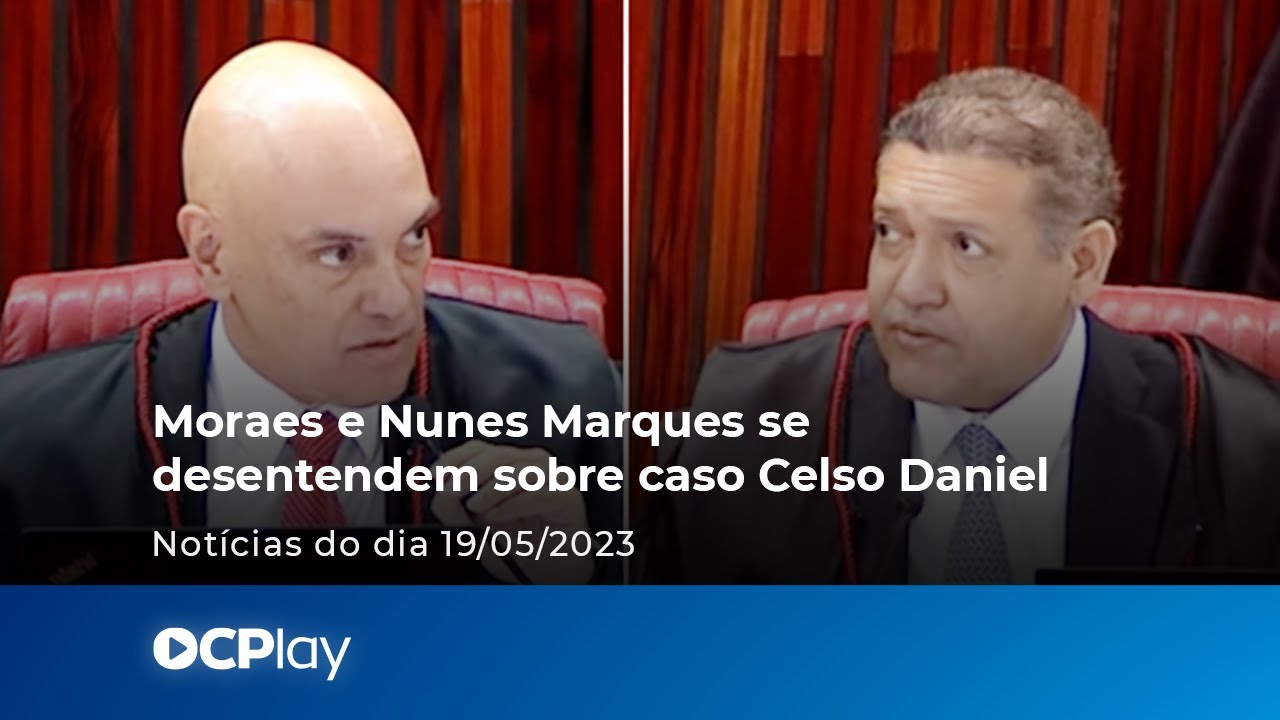 Alexandre de Moraes e Nunes Marques se desentendem sobre caso Celso Daniel - YouTube