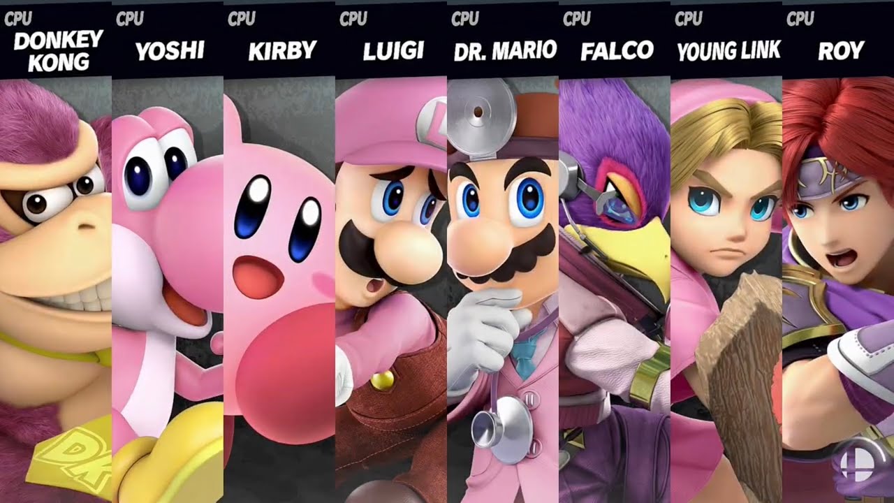 Super Smash Bros. Ultimate - Pink Boys Battle (Valentine's Day Special ...