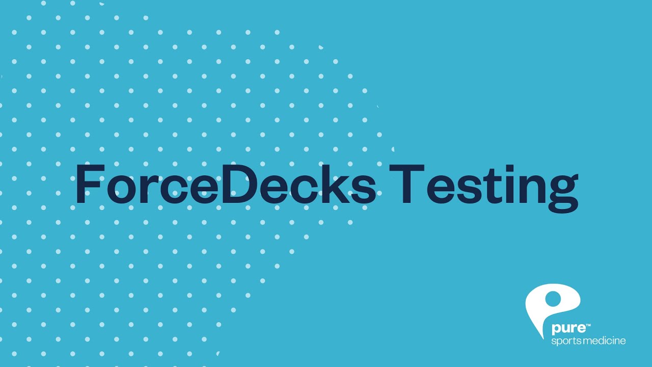 ForceDecks Testing at Pure Sports Medicine - YouTube