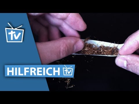 ANLEITUNG: Zigarette drehen /  Zigaretten drehen für Anfänger
