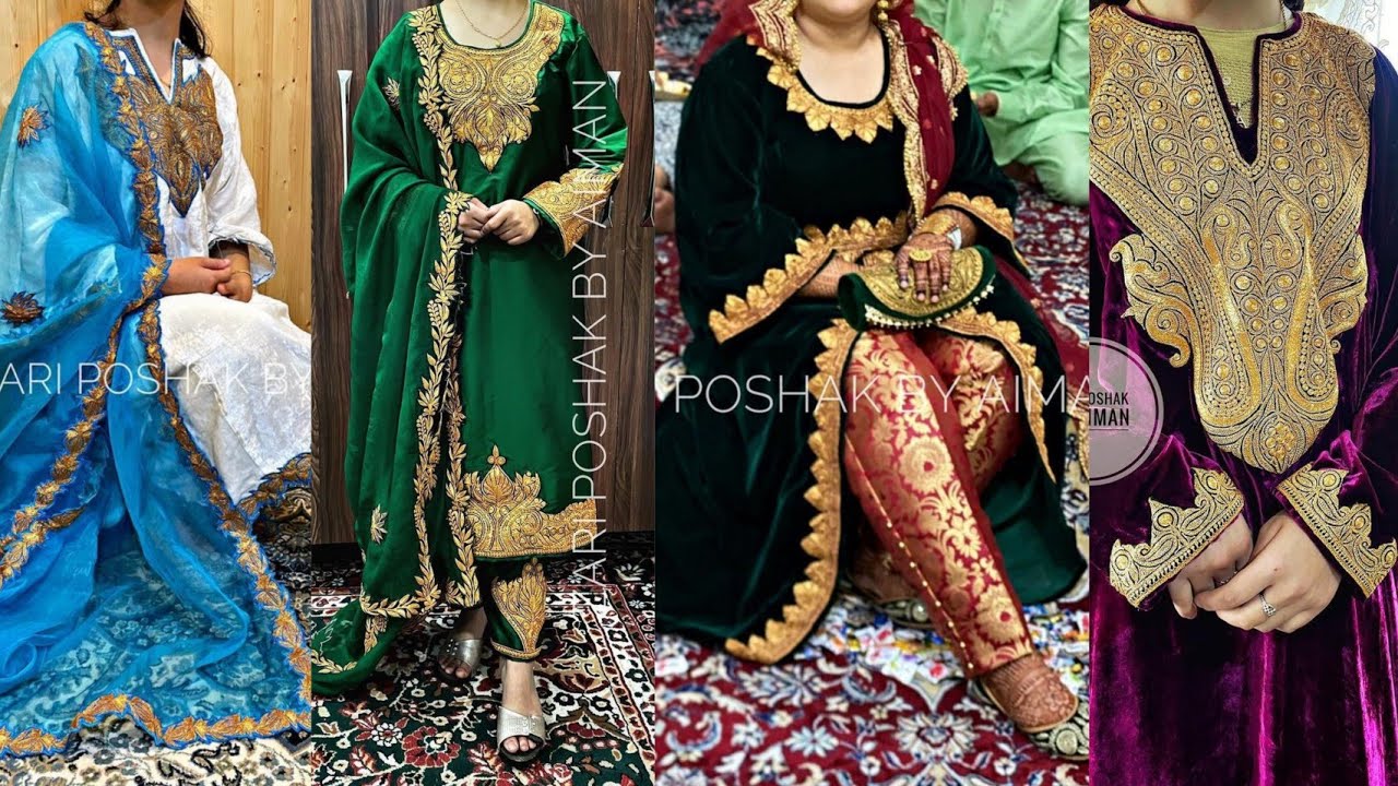 Hand tilla work bridal nikah pheran & suits by zari poshak😍 - YouTube