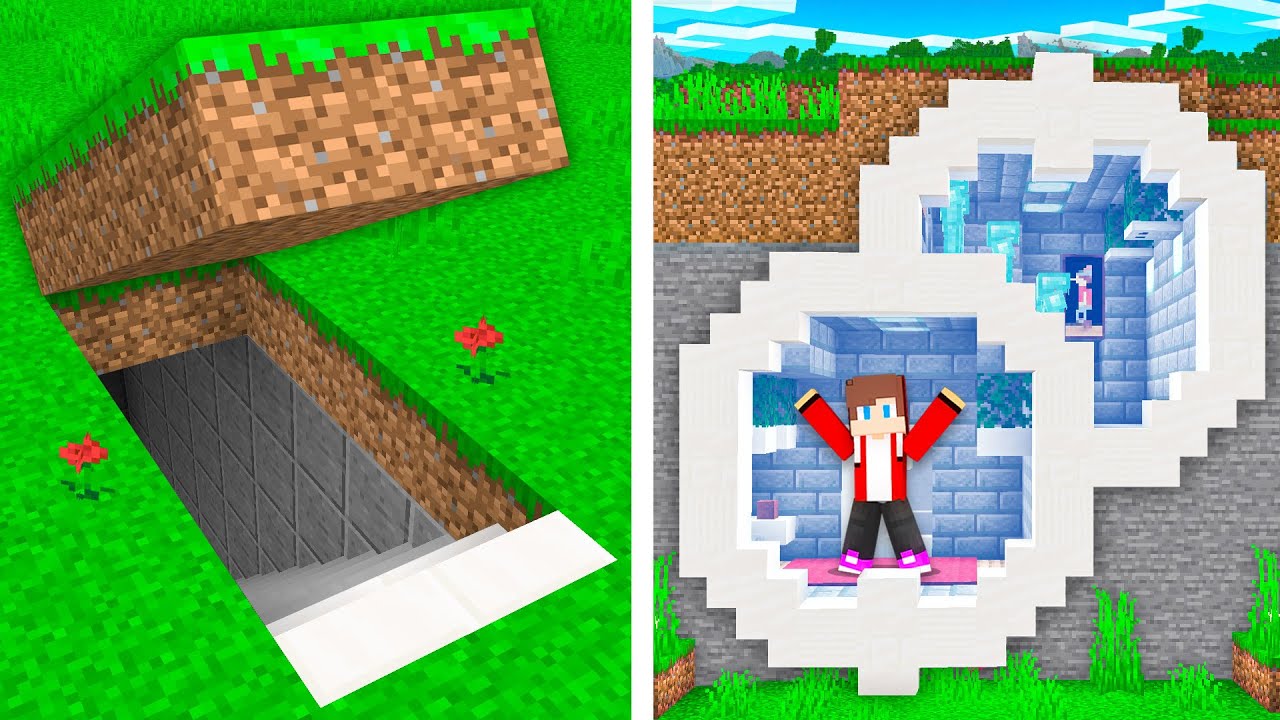 How To Build A Secret Modern Mountain Base in Minecraft - YouTube