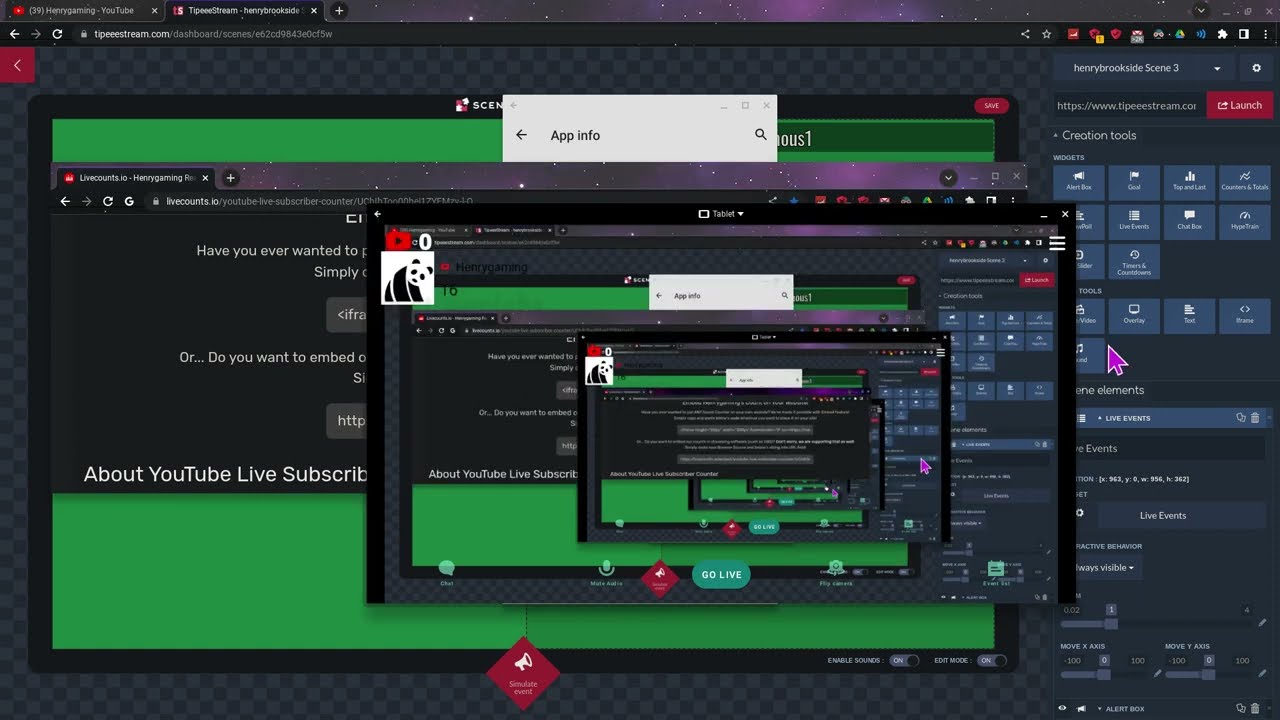 how to get a live sub count on streamlabs for chromebook - YouTube